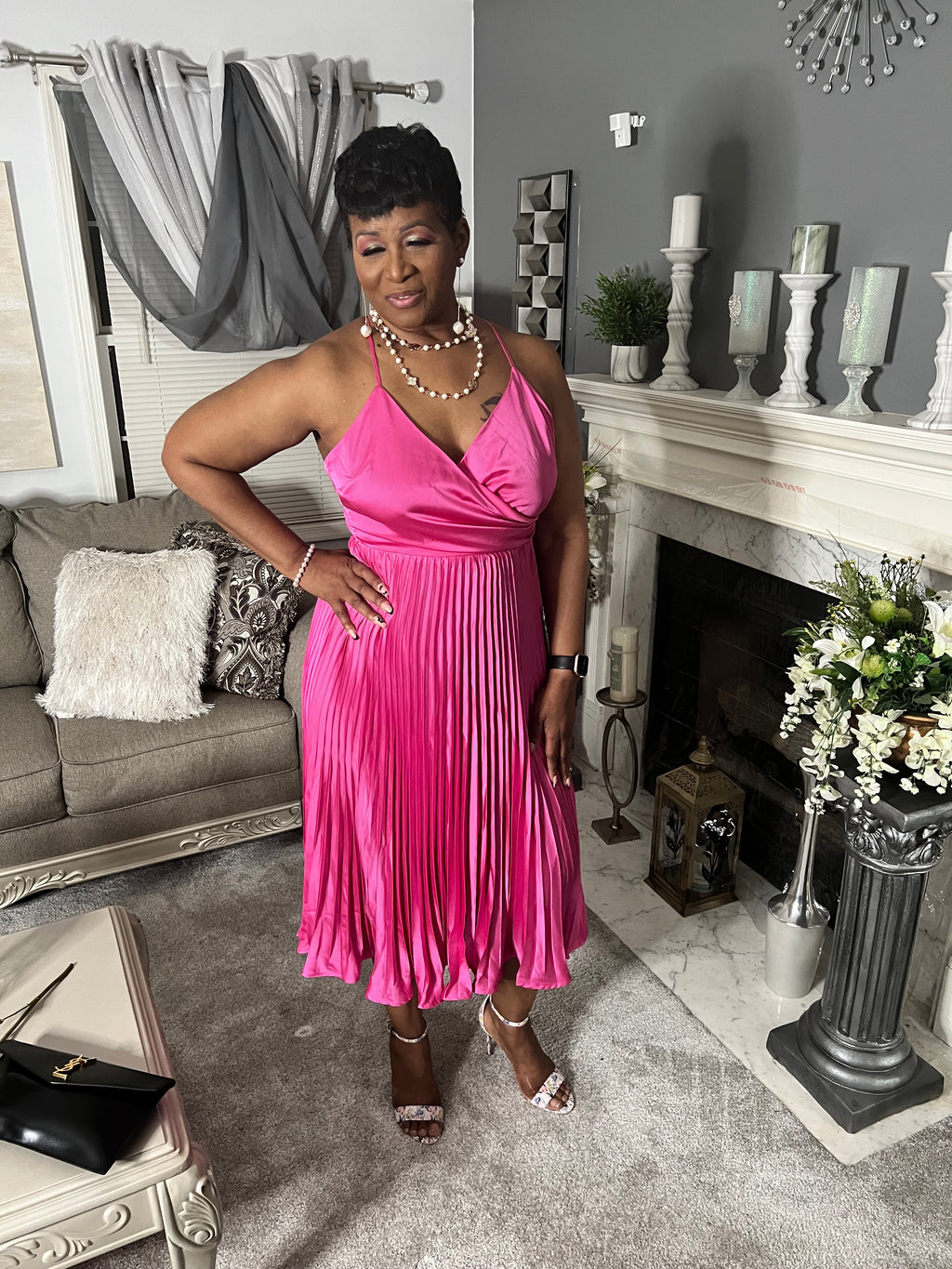 Romantic Pink Dress – Queens Kloset, LLC